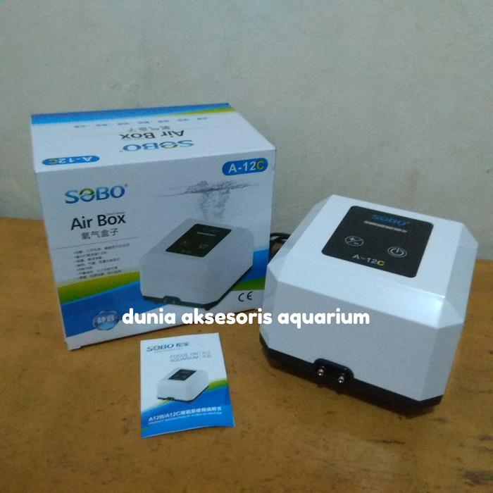 Jual SOBO AIR PUMP AIR BOX A-12C | aerator airpump 2 lubang TOUCH ...