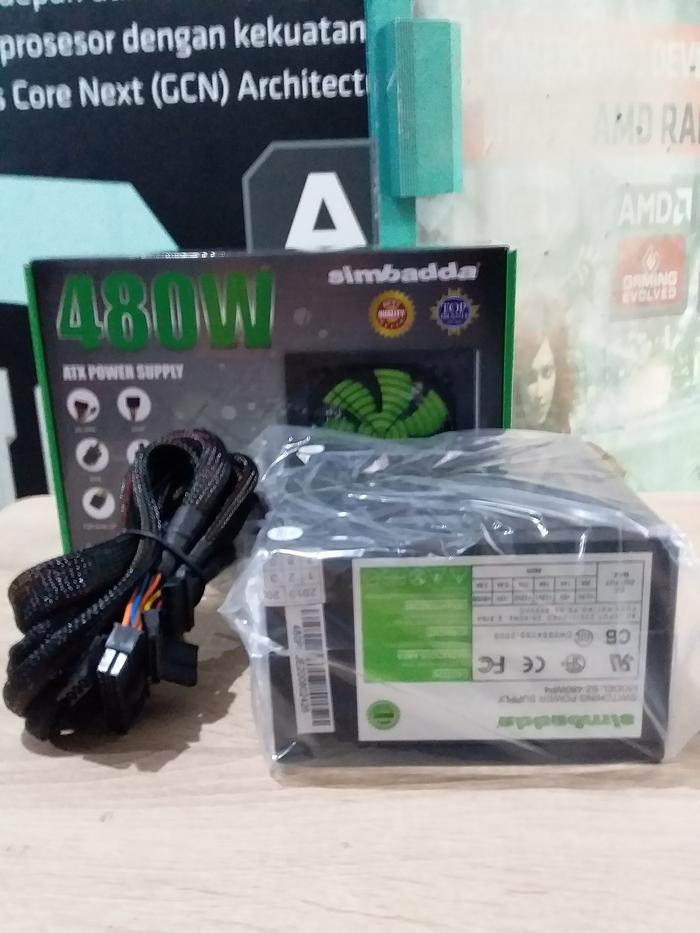 Jual Power Supply 480W Watt BOX Simbadda Simcool Pure - Jakarta Pusat ...