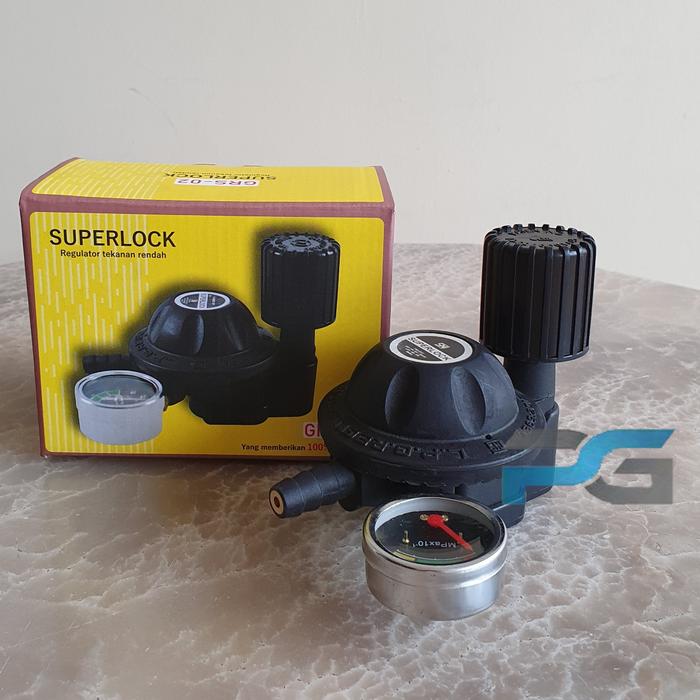 Jual Regulator SUPERLOCK / Regulator Gas LPG Gascomp Meter GRS - 02 ...