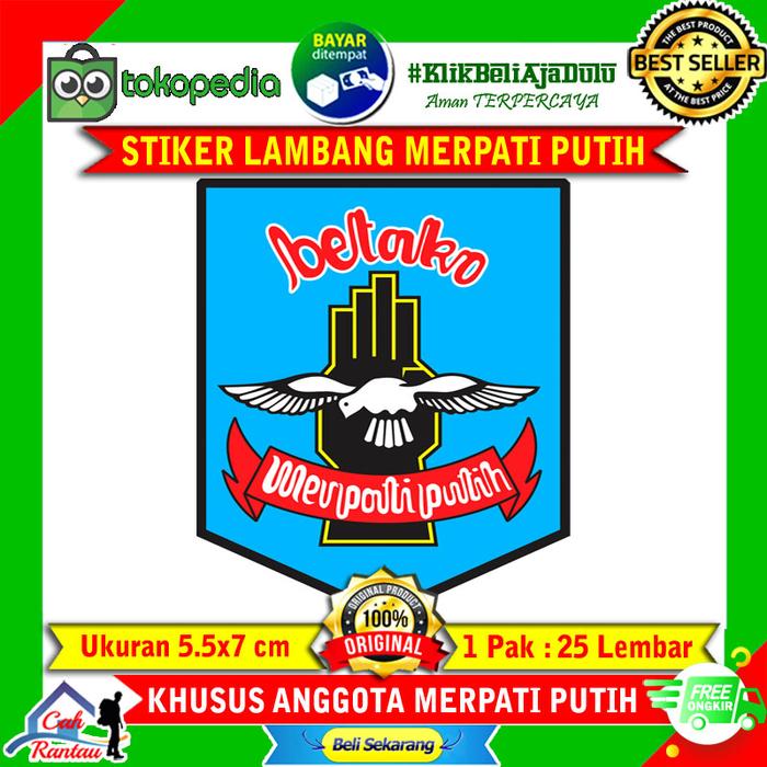 Jual Stiker Logo Merpati Putih MP Perguruan Pencak Silat Tangan Kosong ...