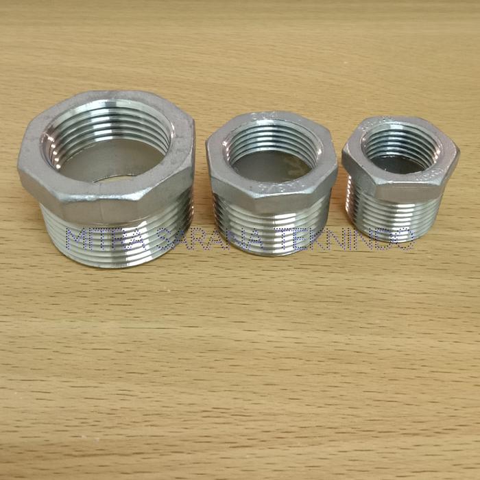 Jual Bushing reducer stainless 1/2" x 1/4" inch/Bushing male-female ...