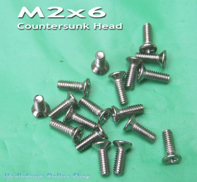 Jual Baut/Sekrup Laptop Notebook Netbook M2 Flat-Countersunk Head ...