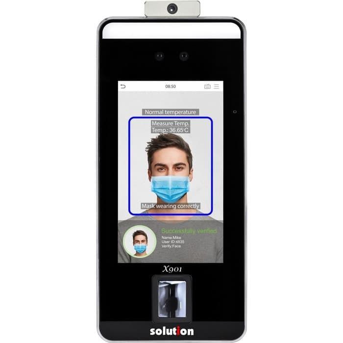 Jual Mesin Absensi Solution X901- Scan Wajah Deteksi Suhu - Jakarta ...