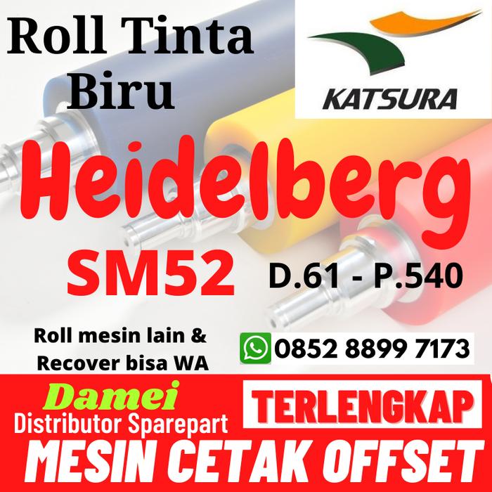 Jual Roll Tinta Heidelberg SM 52 Part Mesin Cetak Offset rol Katsura ...