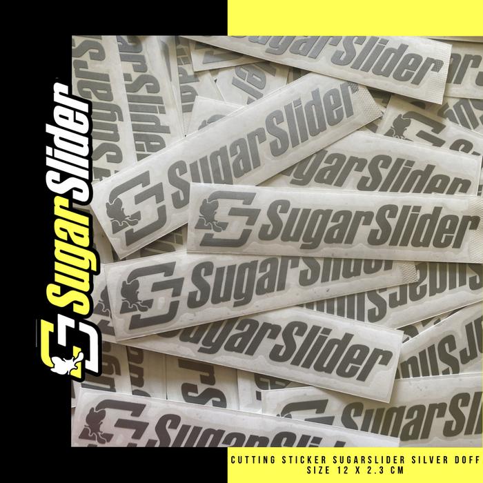 Jual SUGARSLIDER FONT SILVER DOFF CUTTING STICKER - Kab. Sumedang ...