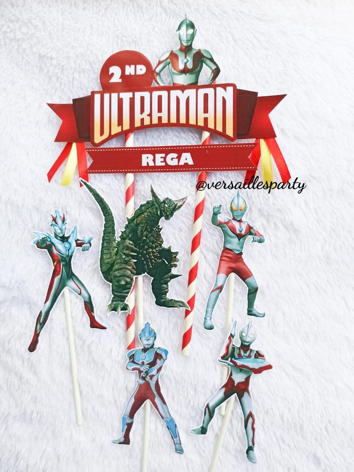 Jual Cake Topper Ultraman Monster /Hiasan kue Ultraman/Tusukan kue ...