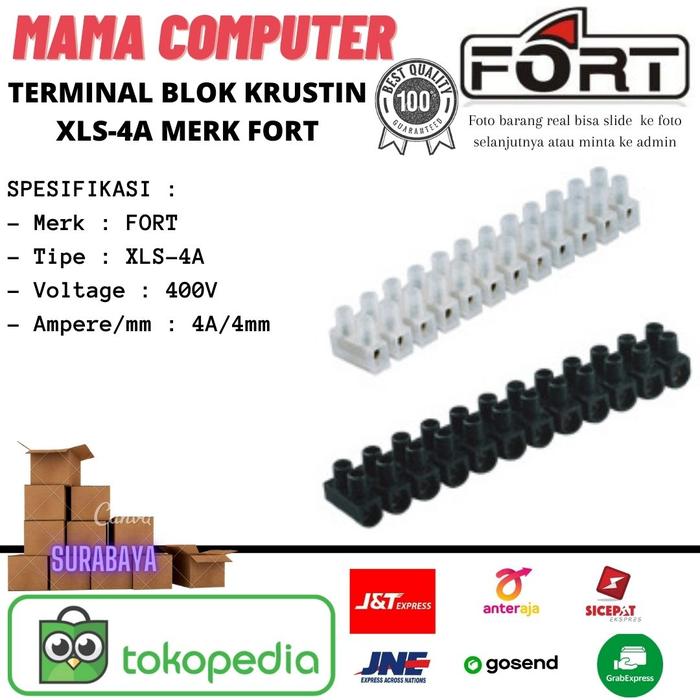 Jual Terminal Blok Krustin XLS-4A 4A/4mm MERK FORT - Kota Surabaya ...
