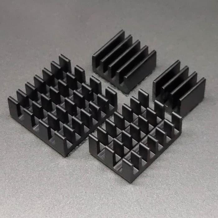 Jual 4pcs Black Aluminium Heatsink pendingin heat sink Raspberry Pi 4 B ...