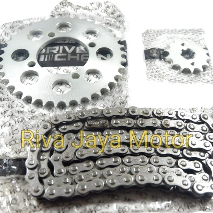 Jual Gear Paket /Gir Set + Rantai Jupiter MX New 135 Silver Model Sss ...