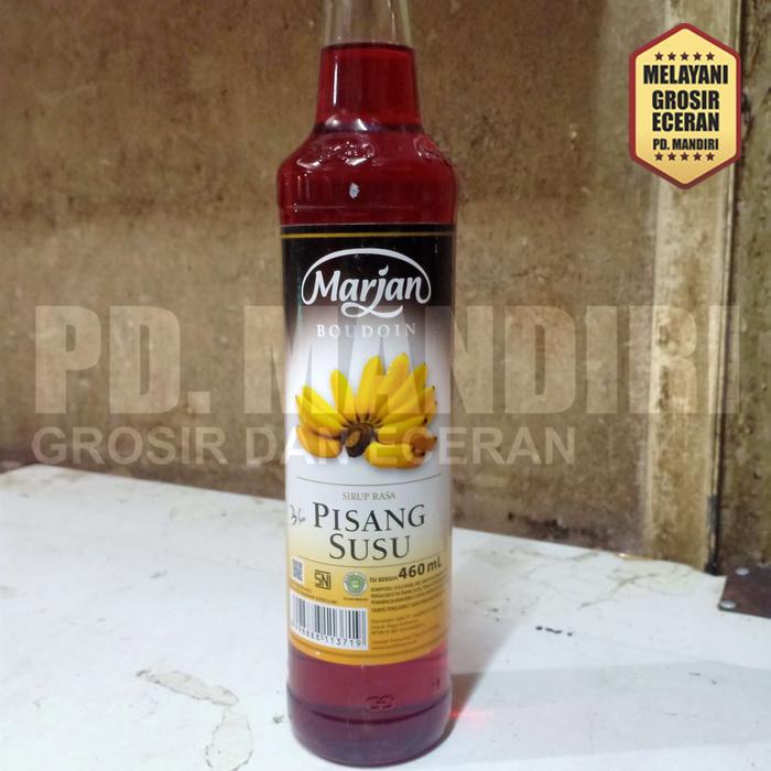 Jual MARJAN RASA PISANG SUSU 460 ML / BOUDOIN SIRUP / Banana Milk Syrup ...