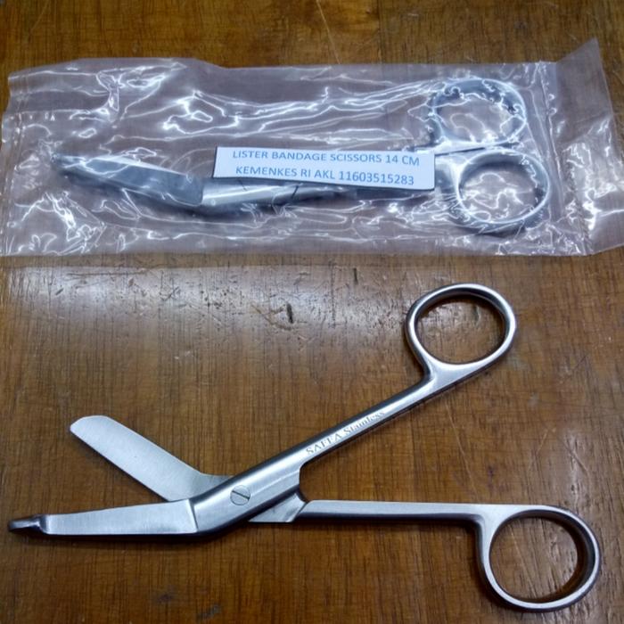 Jual Gunting Verban 14 cm/Gunting perban perlengkapan p3k/Gunting ...