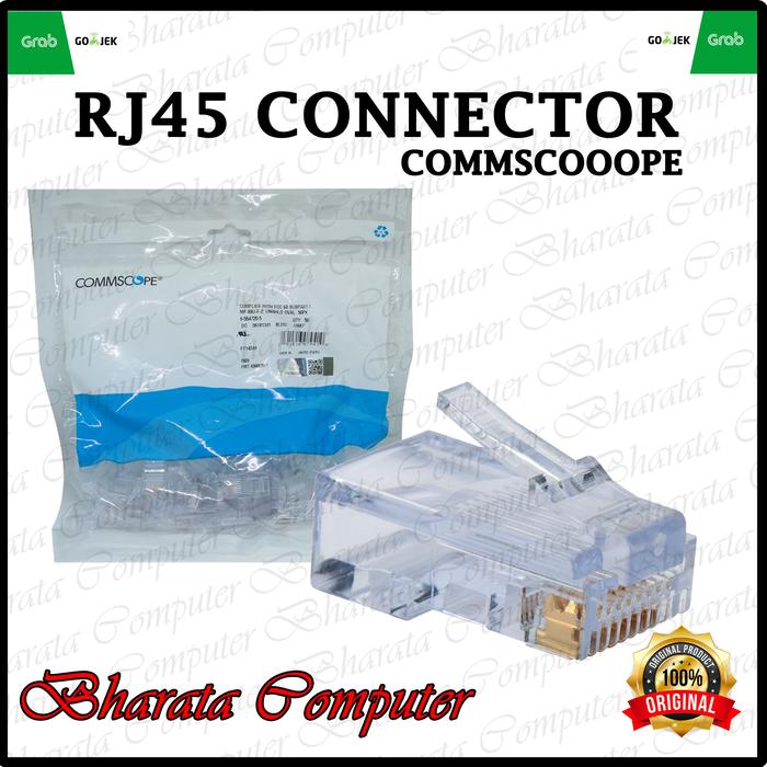 Jual Connector / Konektor RJ45 AMP Commscope Original harga satuan ...