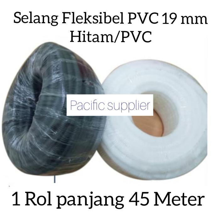 Jual Selang Fleksibel PVC 19mm/Flexible Conduit PVC 19mm Panjang 45 ...