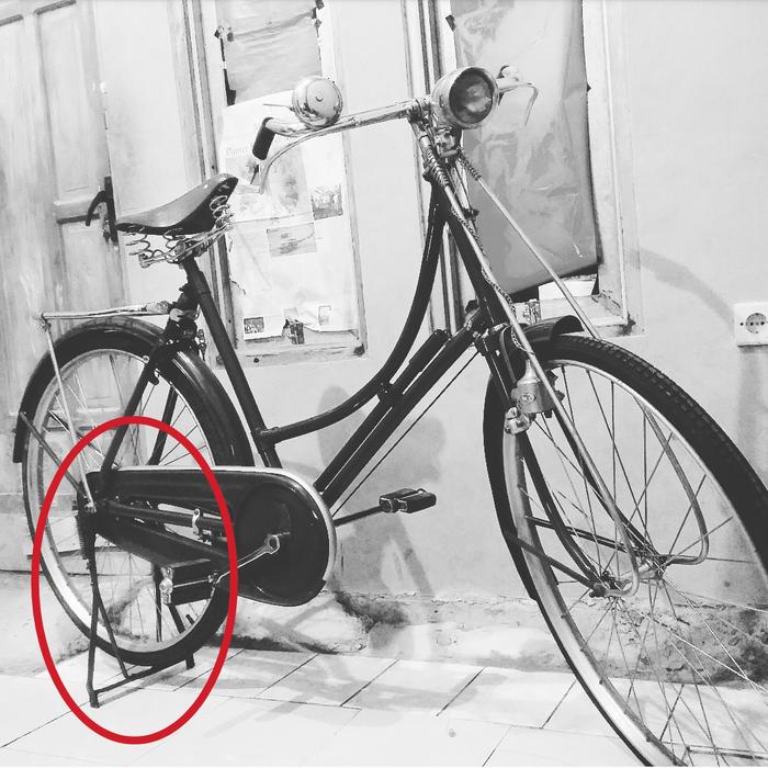 Jual standar dua sepeda onthel ontel jengki pit unto original warna ...