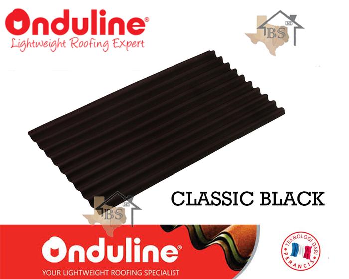 Jual ATAP BITUMEN ONDULINE CLASSIC BLACK ( 95CM X 2M)/ ATAP ASPAL ...