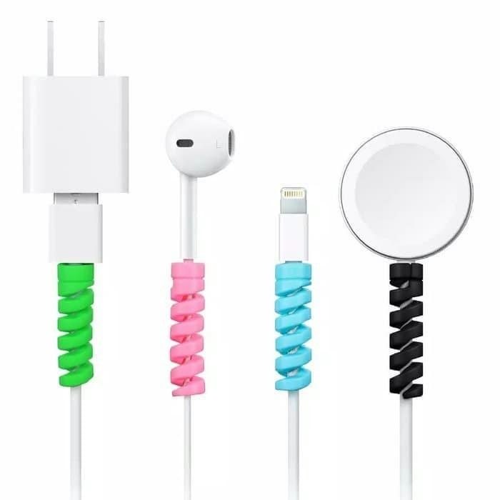 Jual PROTECTOR PELINDUNG KABEL CABLE CHARGER EARPHONE IPHONE IPAD ...