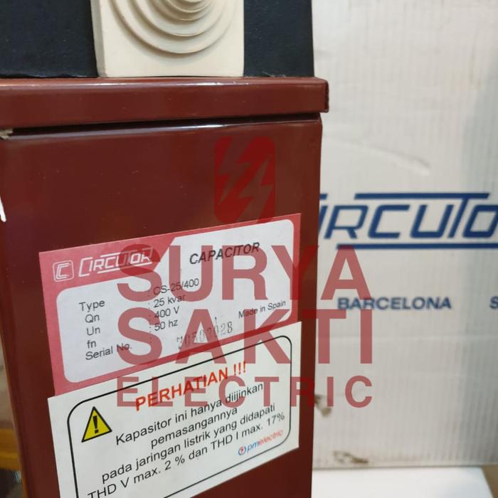 Jual Box DRY Power Capacitor Circutor CS400-40 Voltage Three - Phase ...