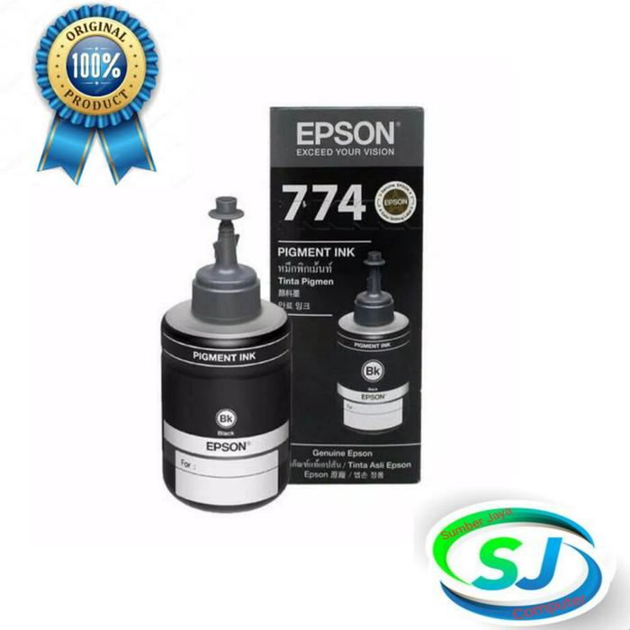 Jual Tinta Epson 774 Black Original / Tinta Pigmen T774 T7741 Pigment ...