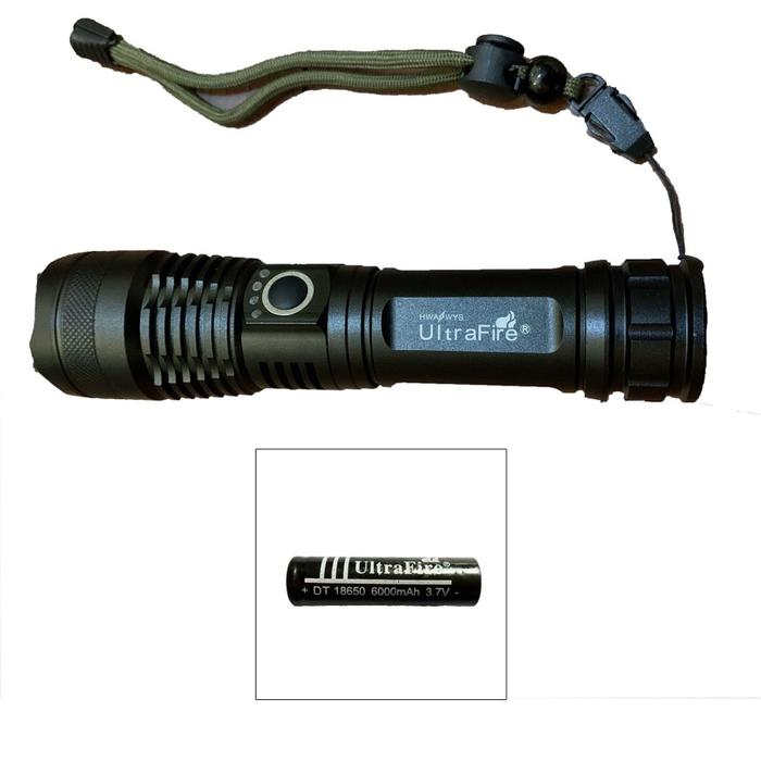 Jual Senter LED XHP 50 ultrafire Cree Compact baterai 26650 ...