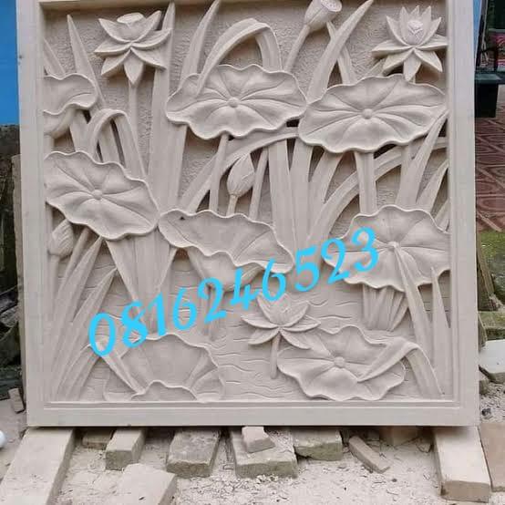 Jual jual batu alam ornamen hiasan dinding batu alam tempel paras putih ...