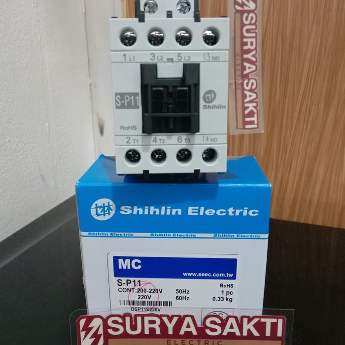 Jual Magnetik kontaktor SHIHLIN SP11 / Contactor 13A S-P11 shinlin - Jakarta Pusat - Surya Sakti ...