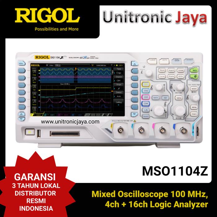 Jual Rigol MSO1104Z Mixed Oscilloscope 100 MHz, 4ch + 16ch Logic ...