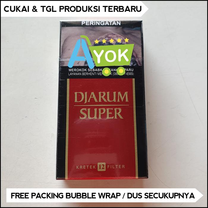 Jual Djarum Super 12 Batang - Rokok Jarum Kretek Filter - 1 Bungkus ...