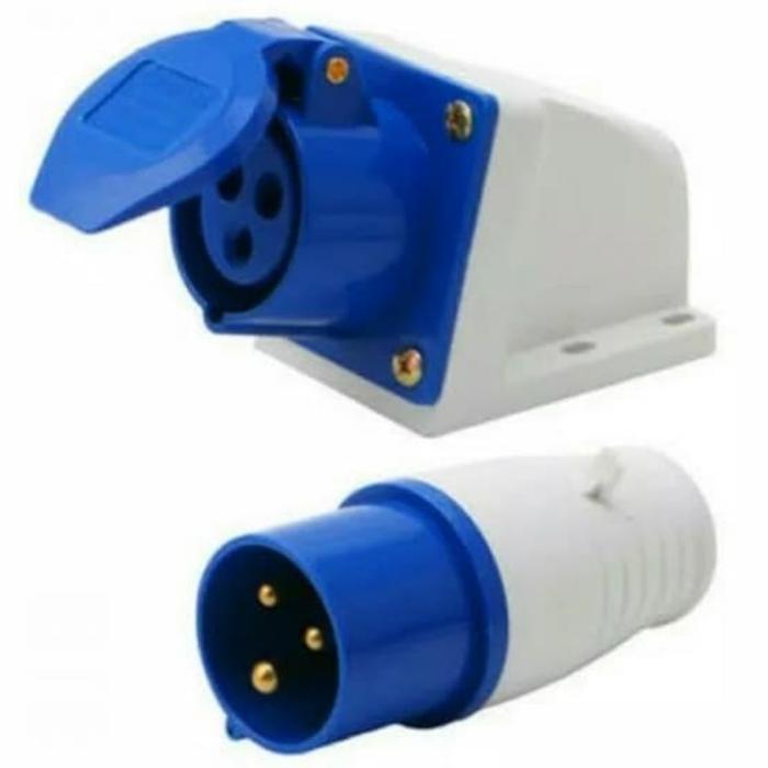 Jual 1 SET Surface Mounting + Straight Plugs CEE 3P 32A / Industrial ...