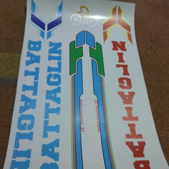 Jual Sticker decal frame sepeda balap road bike jadul vintage BATTAGLIN ...