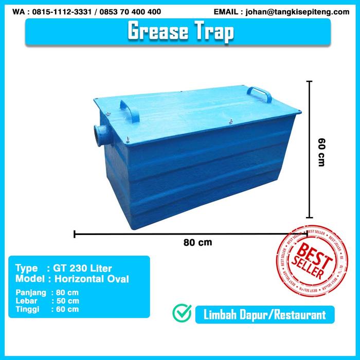 Jual Grease Trap Fiberglass 230 Liter - Jakarta Barat - Platinum-X ...