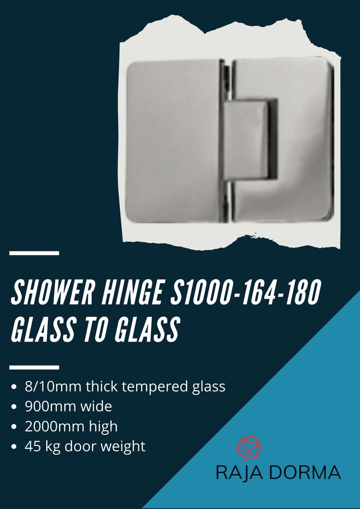 Jual SHOWER HINGE DORMA S1000 - 164 Glass to Glass 180 Derajat ...