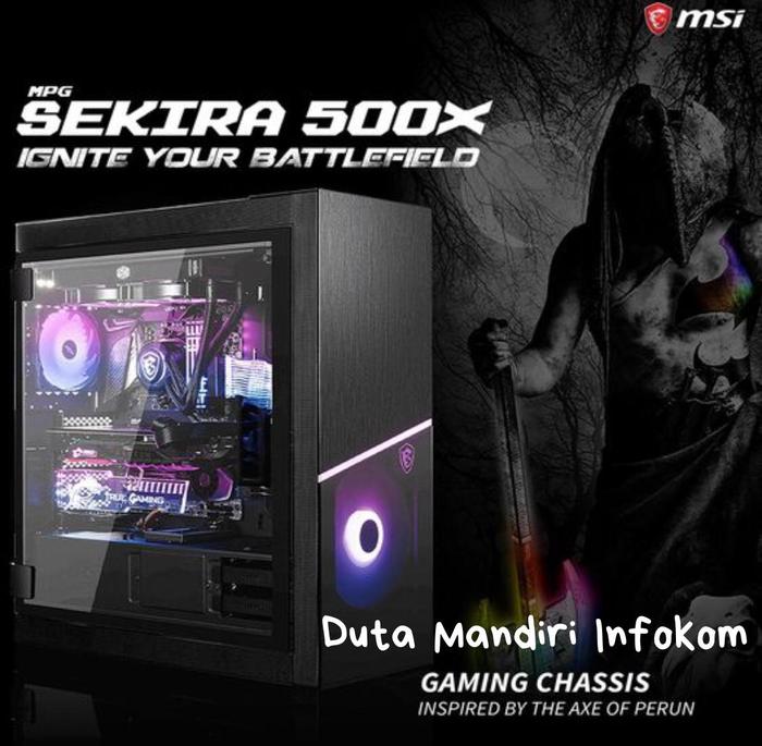 Jual Msi MPG Sekira 500X - ARGB Tempered Glass Mid-Tower E-ATX Gaming ...