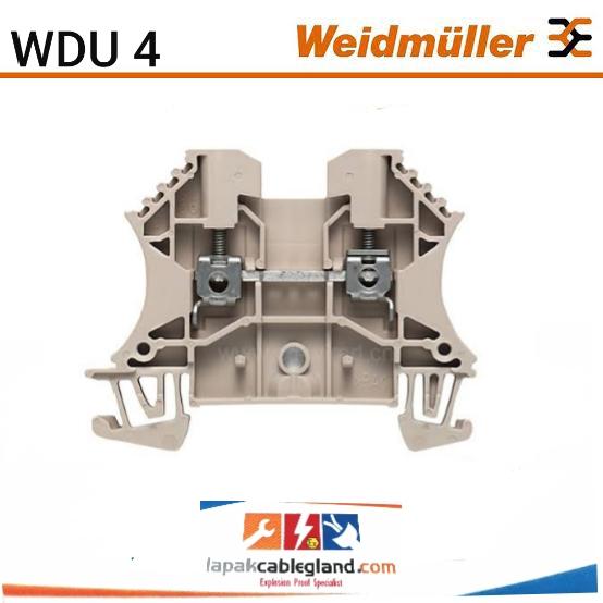 Jual Terminal Block WEIDMULLER Type WDU 4 original utk kabel 4mm - 6mm ...