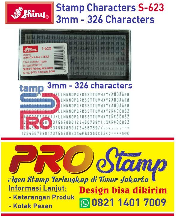 Jual Stempel Shiny Characters Huruf & Angka - S-623 - Kab. Bekasi - PRO ...