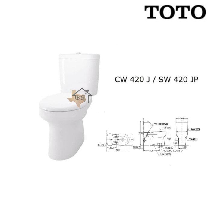 Jual CLOSET DUDUK / MONOBLOK TOTO CW 420 J - CW421 SENSORECO - Kota ...