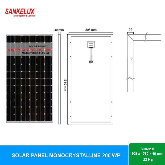 Jual Solar Panel 200 WP Mono / Solar Cell 200 WP Mono / Panel Surya 200 ...