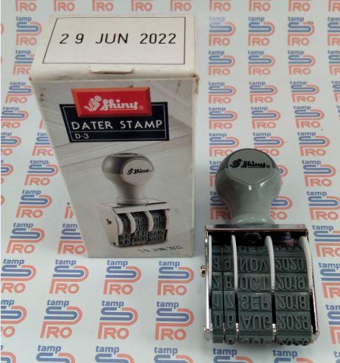 Jual Stempel Shiny Tanggal / Dater Stamp Manual - D-3 (5mm) - Kab ...