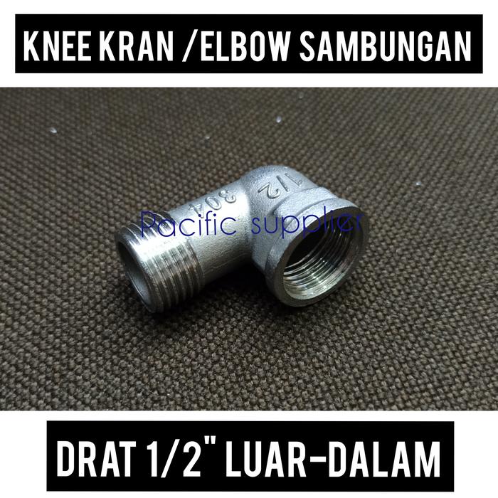 Jual Knee Kran/Sambungan Kran 1/2" Elbow Drat Dalam dan Luar - Jakarta ...