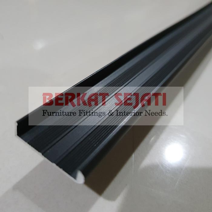Jual Profil Lis List Edging Frame Aluminium Alumunium EA 19 HITAM 3 Mtr ...