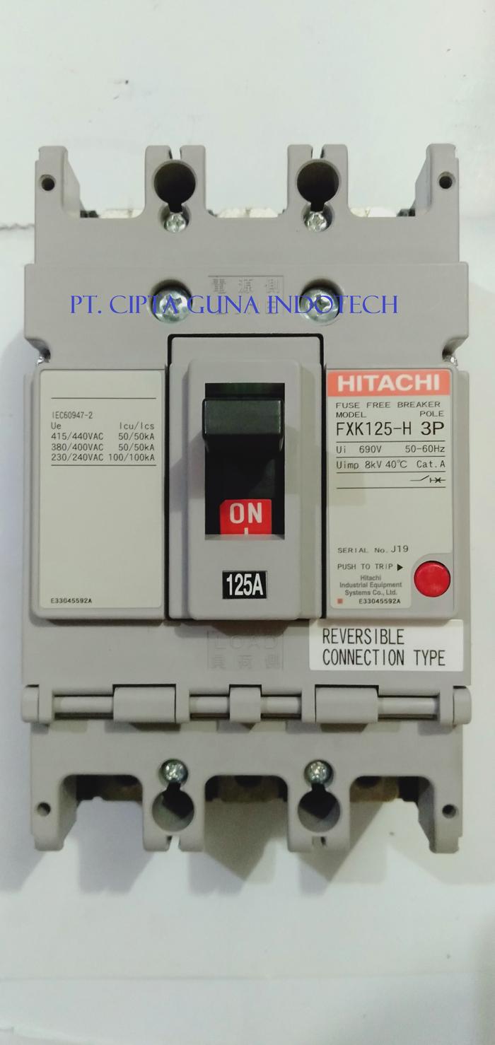 Jual MCCB HITACHI FXK125-H 3P / 125A - Kab. Bekasi - Cipta Guna Indotech | Tokopedia