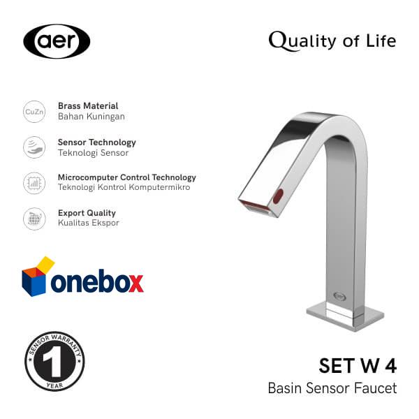 Jual AER Kran Wastafel Sensor Otomatis Kuningan - Automatic Sensor SET ...