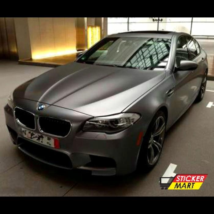 Jual Sticker Mobil Super Dark Grey Satin Chrome Car Wrap Abu Doff Roll ...