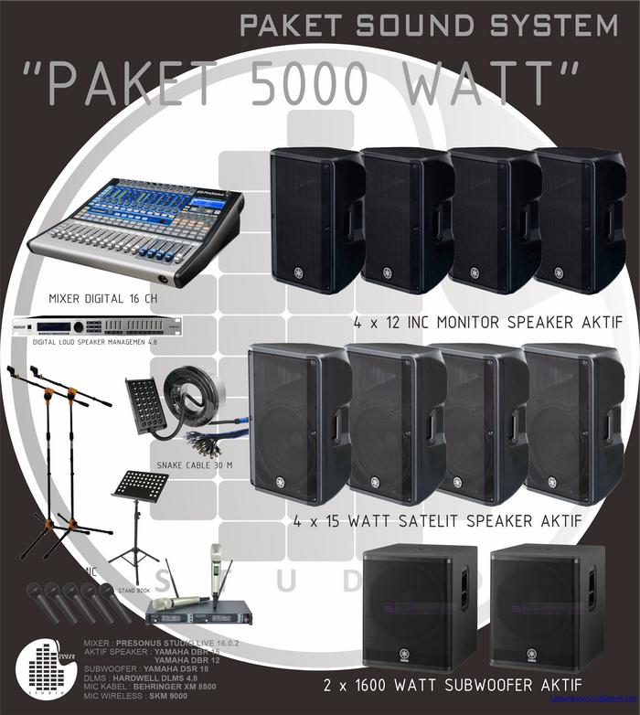 Jual SEWA SOUNDSYSTEM 5000 WATT BLACK PACKAGE - Kab. Bandung Barat ...