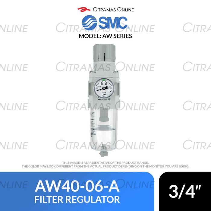 Jual SMC Filter Regulator, Body 40, Drat 3/4" | AW40-06-A - Jakarta ...