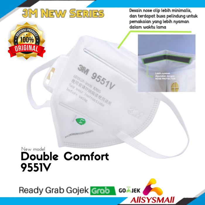 Jual Masker Medis 3M 9551V N95 Kn95 Original 3M Versi Upgrade 9501v+ - Kota Bekasi - ALLSYSMALL ...