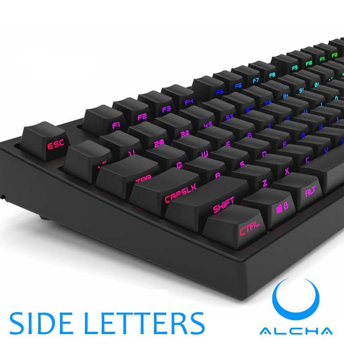 Jual Alcha Keycaps Pbt Side Letters Double Shot Mechanical Keyboard ...