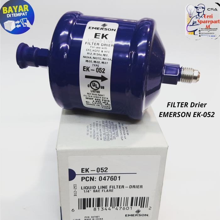 Jual Filter drier EMERSON dryer EK-052 1/4 SAE FLARE - Jakarta Pusat ...