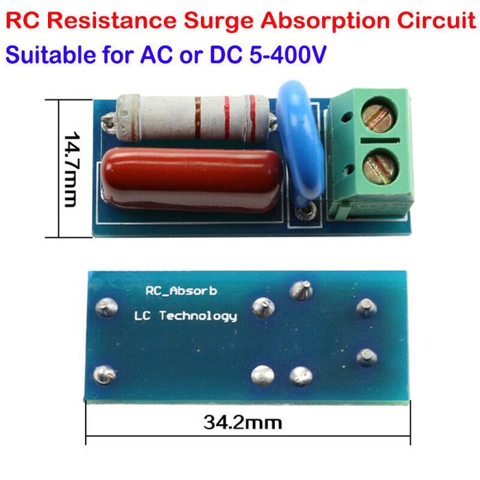 Jual RC Snubber Resistance Surge Absorption Relay Thyristor EMI ...