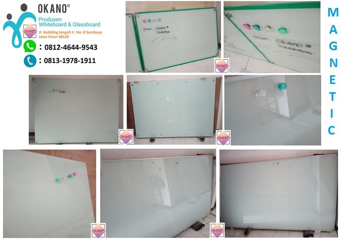 Jual Glassboard magnetic / Papan tulis kaca magnet 40 x 60 cm - Kota ...