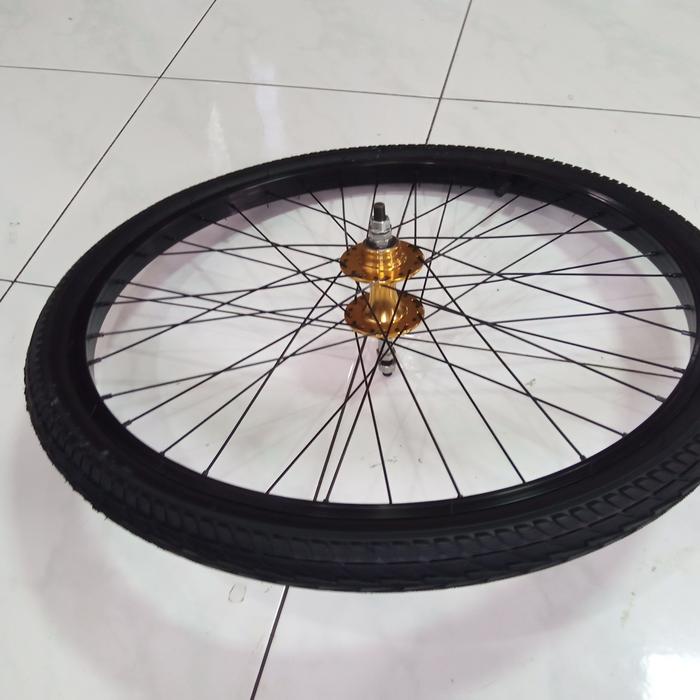 Jual Roda Sepeda 24 belakang ban luar Dalam hub bearing rim pelek ...